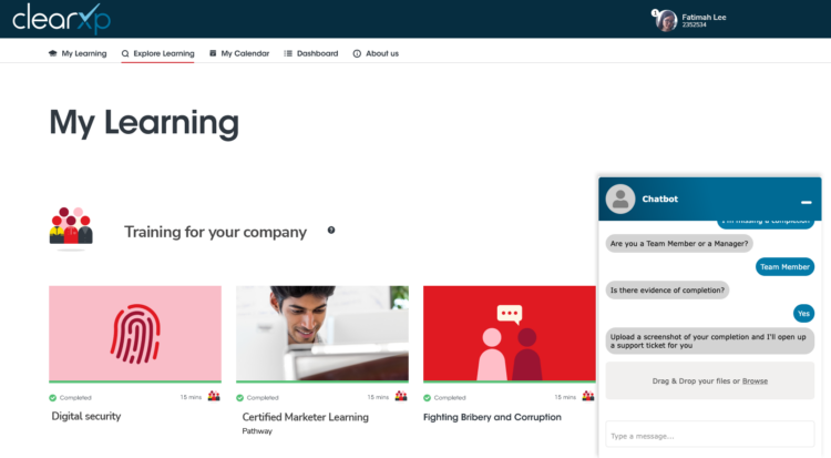 How Chatbots can help digital learners — ClearXP